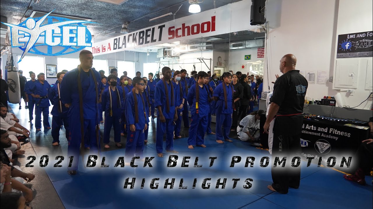 Excel Martial Arts 2021 Black Belt Promotion Highlights - YouTube