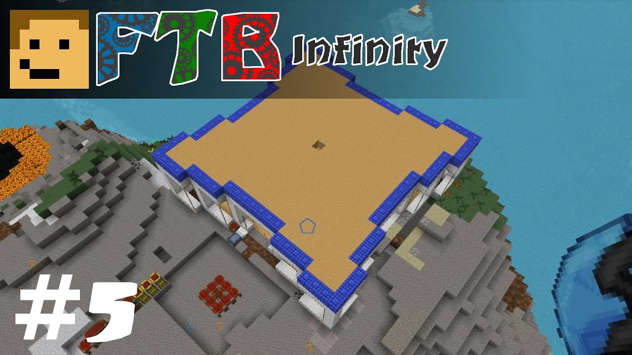 Minecraft FTB Infinity #5: Fußboden für den 1. Stock | Minefoxi - YouTube
