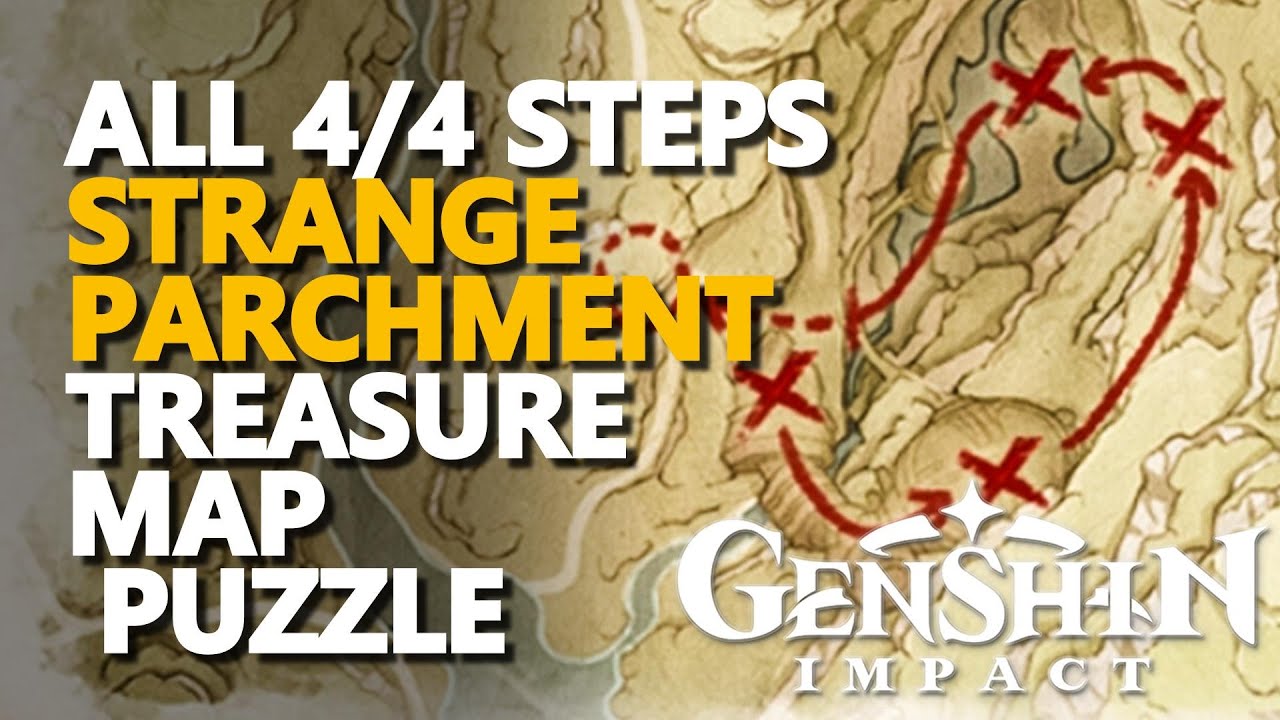Strange Parchment Genshin Impact All 4/4 - YouTube
