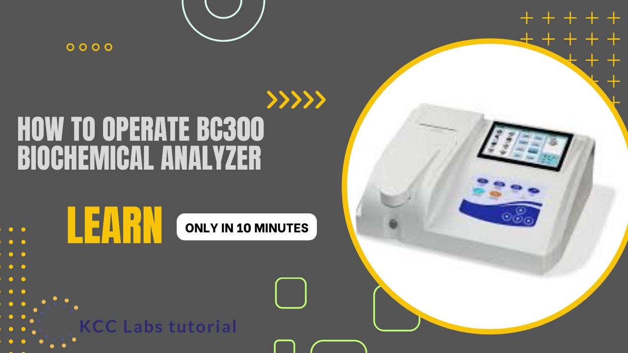 Instructions for operating the COTNEC BC300 Semi automatic biochemical ...