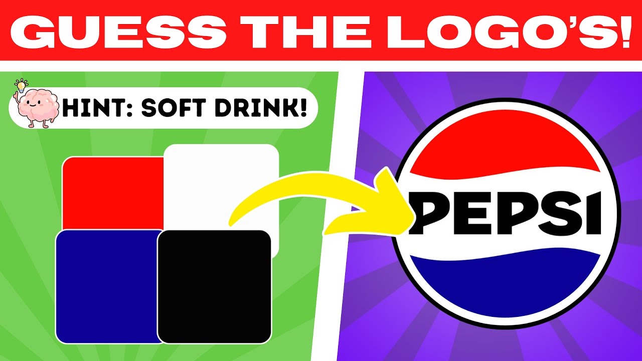 GUESS THE LOGO FROM THE COLOURS! HOW MANY LOGO'S DO YOU KNOW?! FUN QUIZ ...
