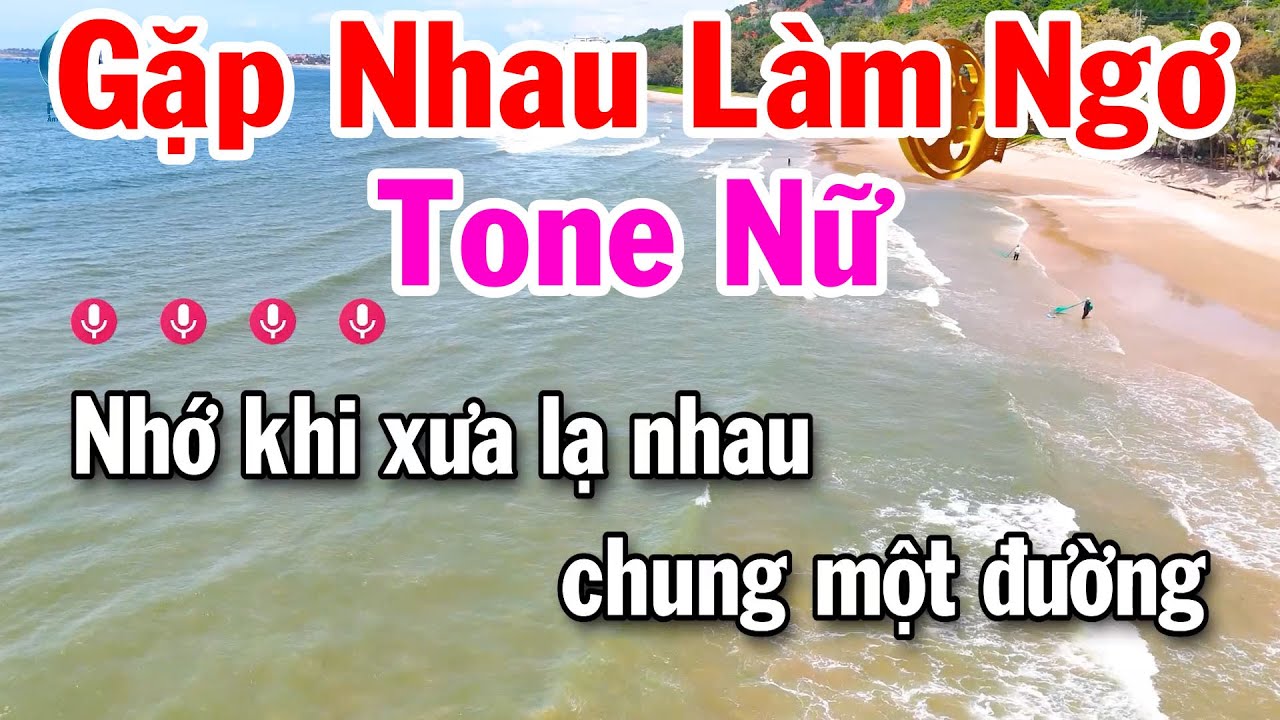 Karaoke Gặp Nhau Làm Ngơ Tone Nữ Nhạc Sống Cha Cha Dễ Hát 2025 Tuấn Cò ...