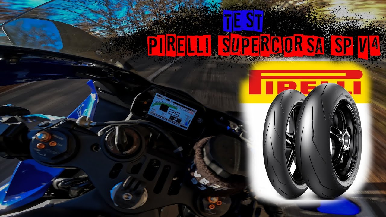 TEST pirelli supercorsa SP V4 con Yamaha YZF R1 2023 - YouTube
