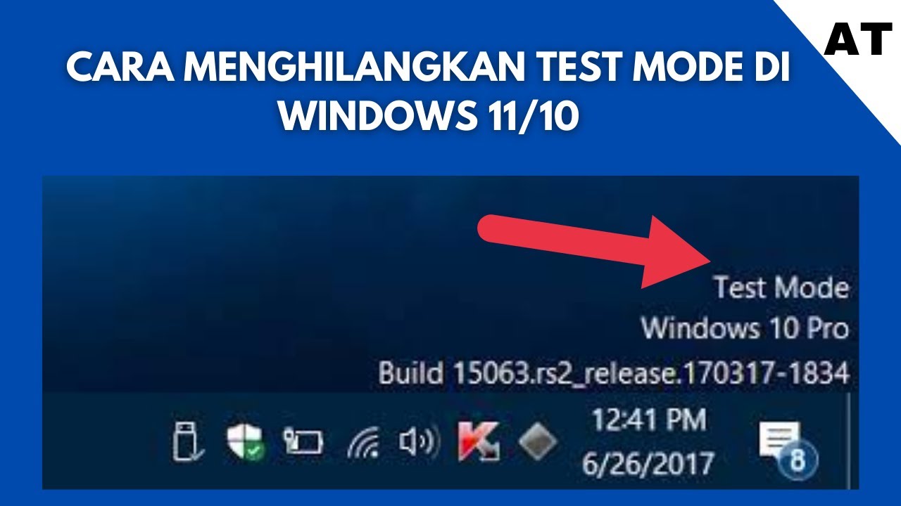 Cara Menghilangkan Test Mode di Windows 11/10 - YouTube