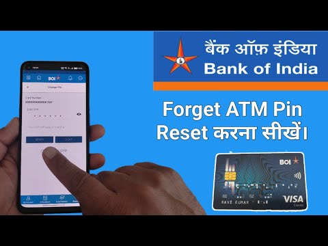 BOI debit card forgot atm pin generate | bank of india ka atm pin kaise badle - YouTube