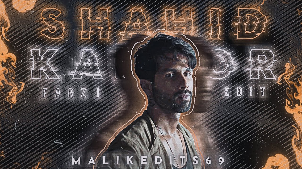 Paglo ft. SHAHID KAPOOR Edit | Farzi Ft. Edit Status | Malikedits69 - YouTube