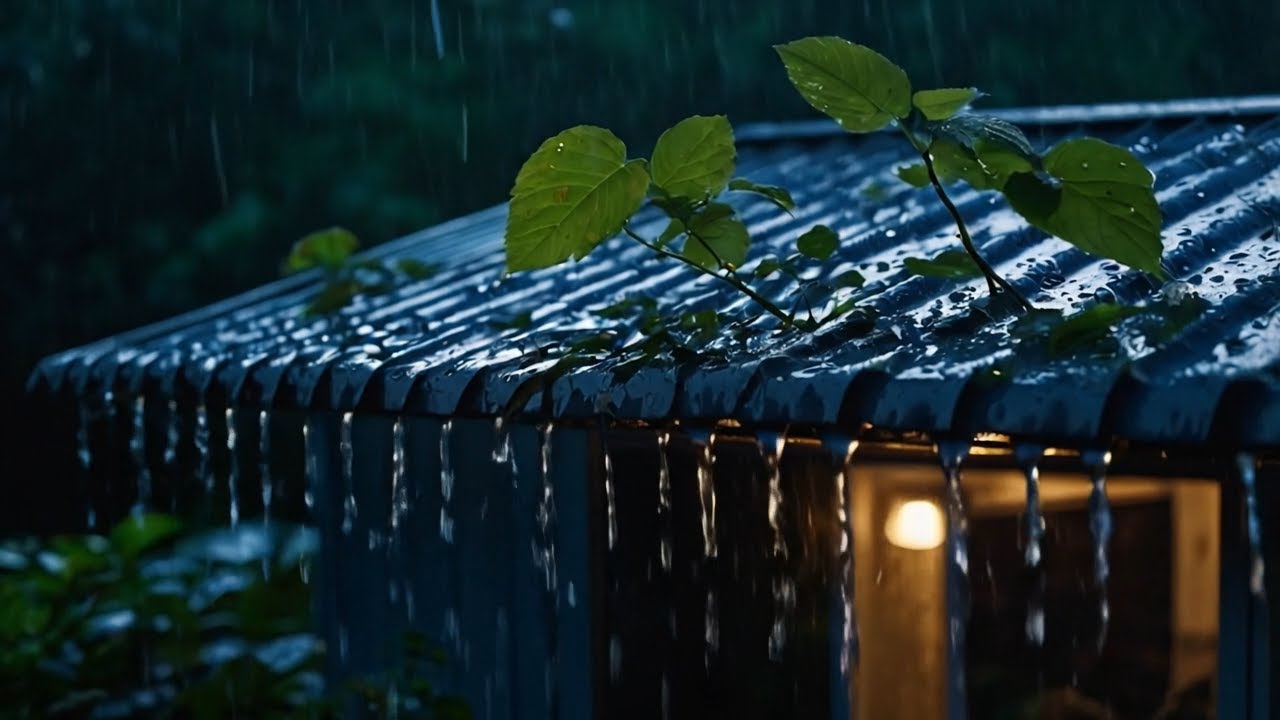 Peaceful Storm Ambience & Calming Rain Sounds Overnight to Help With ...