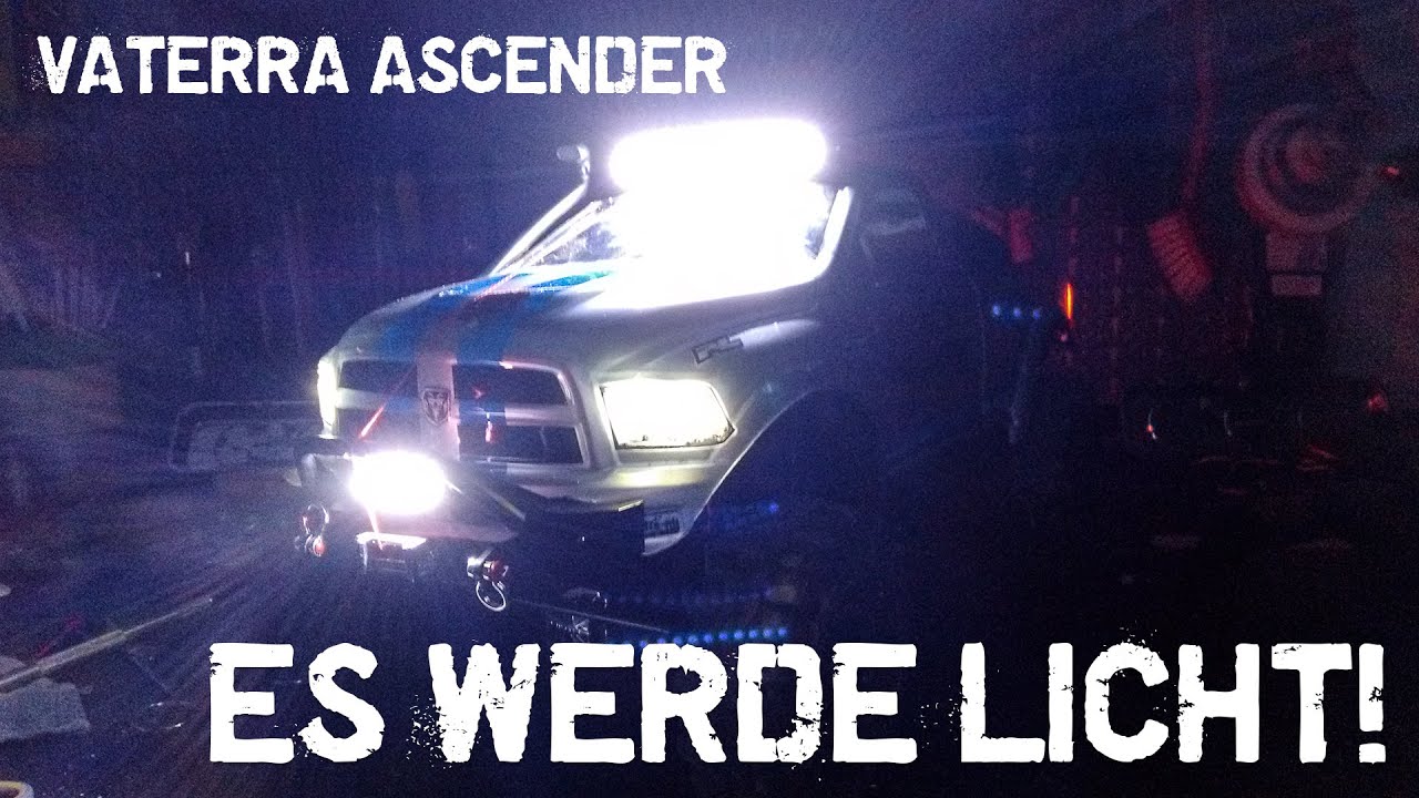 Vaterra Ascender - Proline DODGE RAM 1500 - Beleuchtung - YouTube
