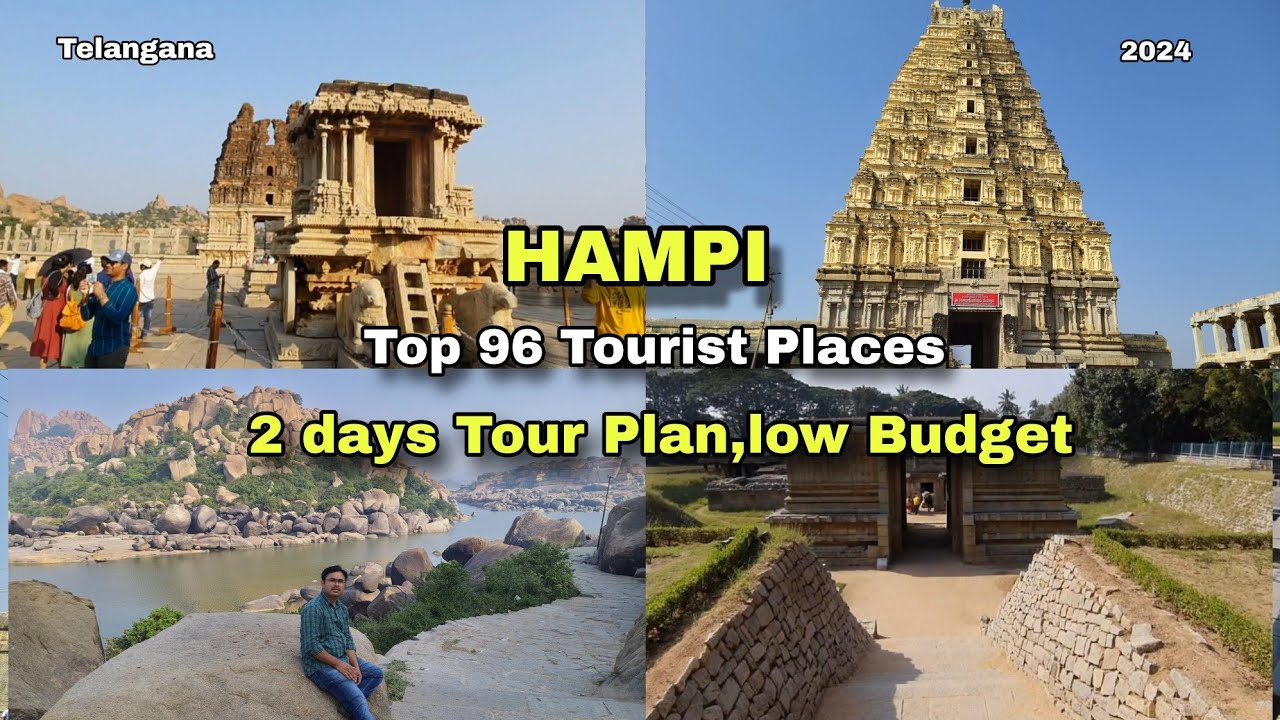Hampi Tour Plan Telugu || Top 96 Tourist Places || Low Budget,Rooms ...