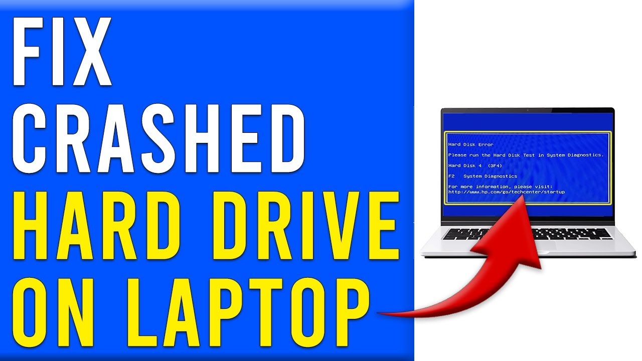 How To Fix Crashed Hard Drive On Laptop (How To Repair Crashed Hard ...