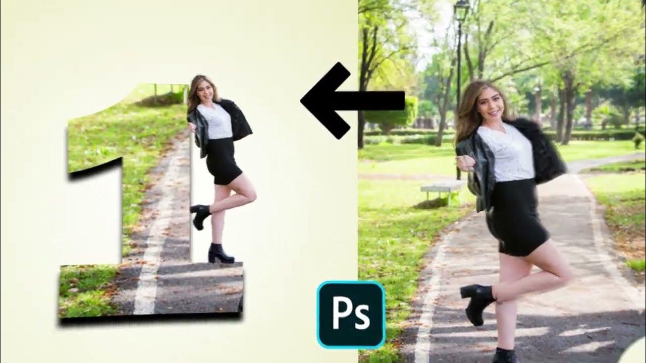 Photoshop Text Clipping Mask Tutorial for Beginners || Adobe Photoshop ...