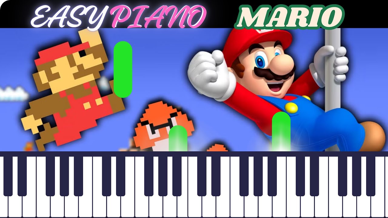 Super Mario Bros | Mario Theme | EASY PIANO - YouTube