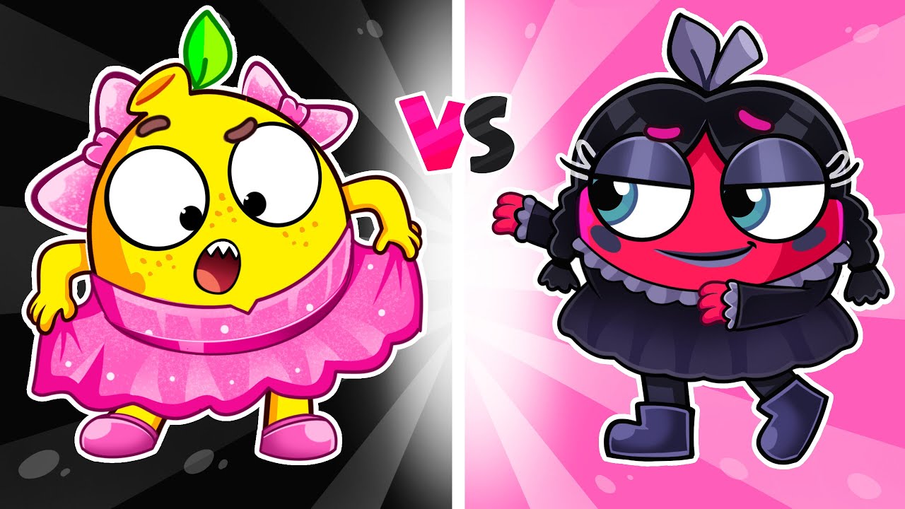 Pink vs Black Avocado Baby Challenge 💖🖤 Learn Colors for Kids 🌈 ...