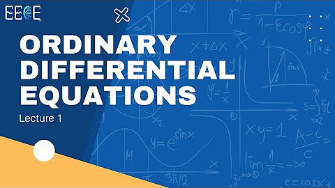 ODEs || Lectures - YouTube