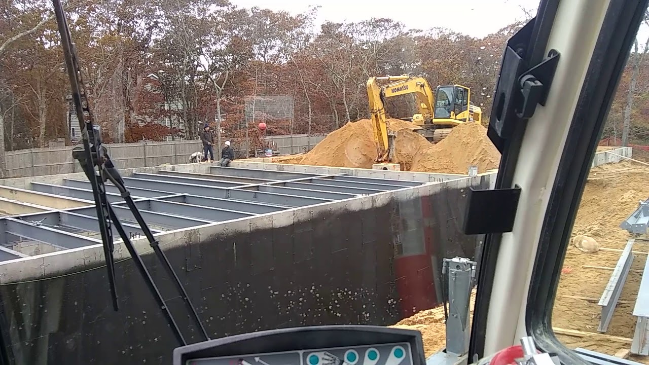 Poor concrete work delays in erecting. - YouTube