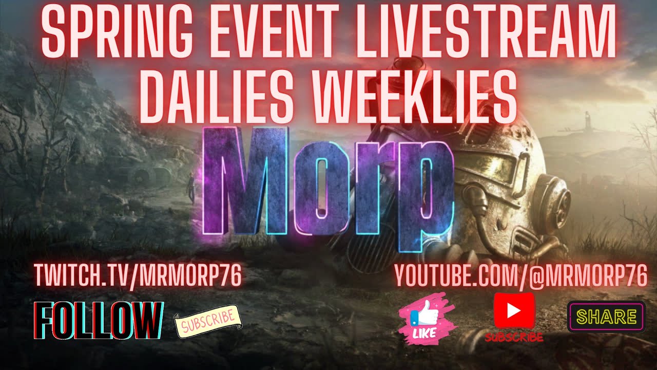 Spring Cleaning Event - Livestream! | Fallout 76 - YouTube