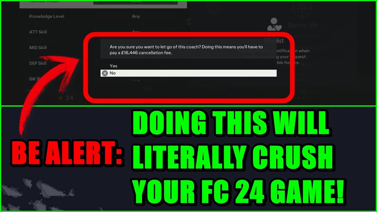 THIS NEW EAFC 24 BUG CAN RUIN YOUR CAREER MODE - YouTube