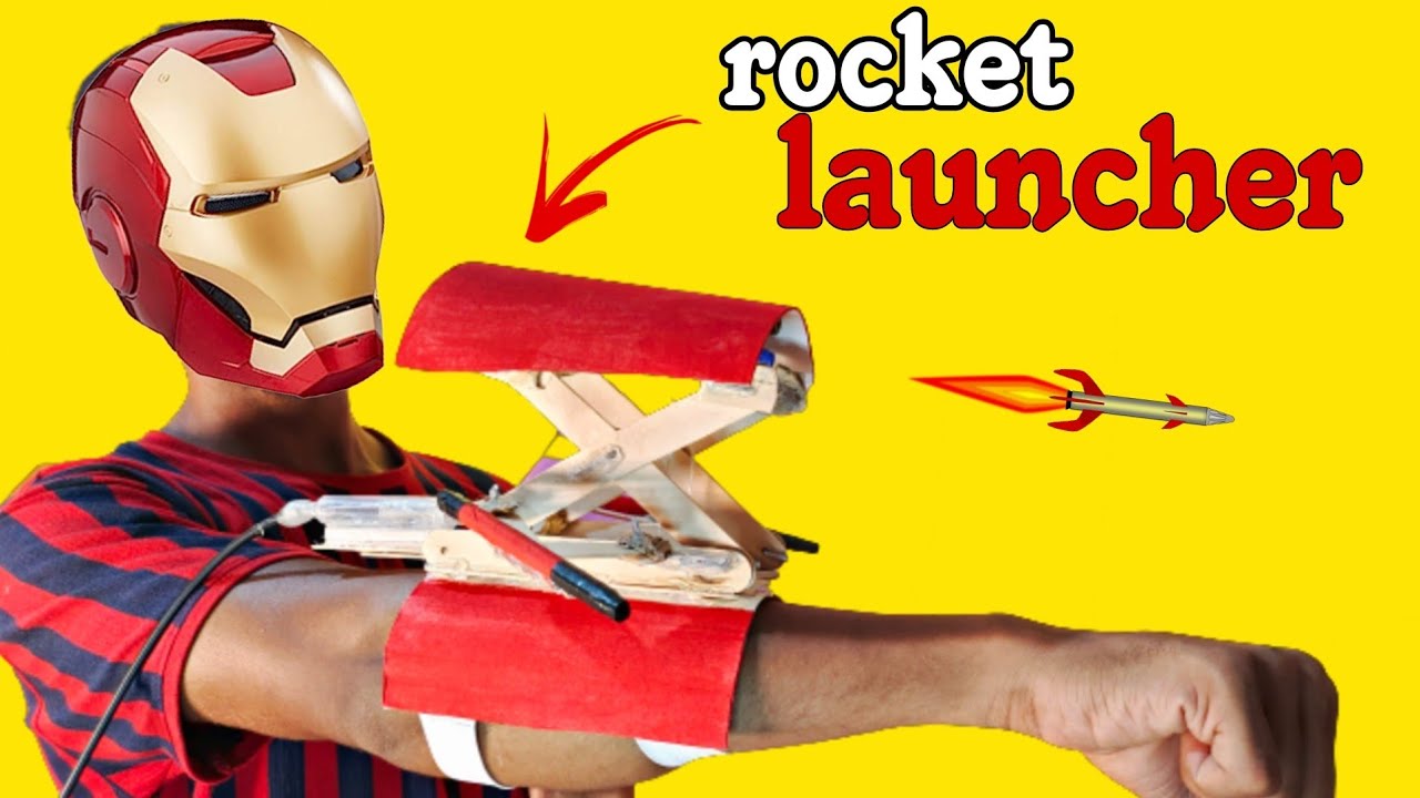 DIY Rocket Launcher 😲 thats shoot - YouTube