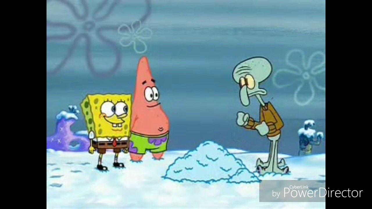 Patrick Throwing Snowballs at Squidward For 10 Minutes - YouTube