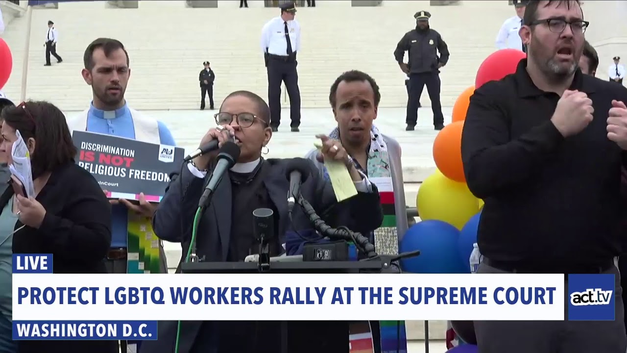 Protect LGBTQ Workers Rally - YouTube