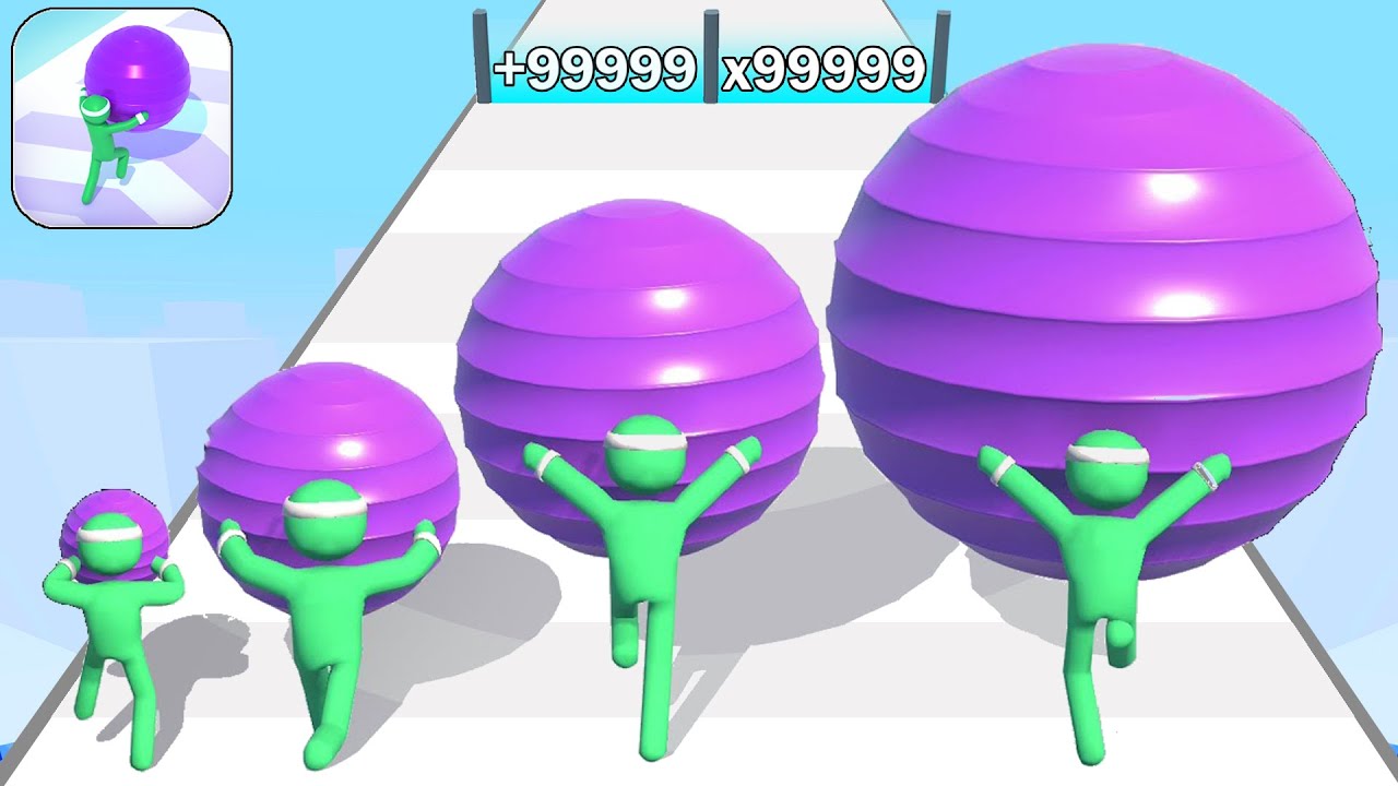 Satisfying Mobile Game Latest Update Gym Ball Run Play 99 Levels Tiktok ...