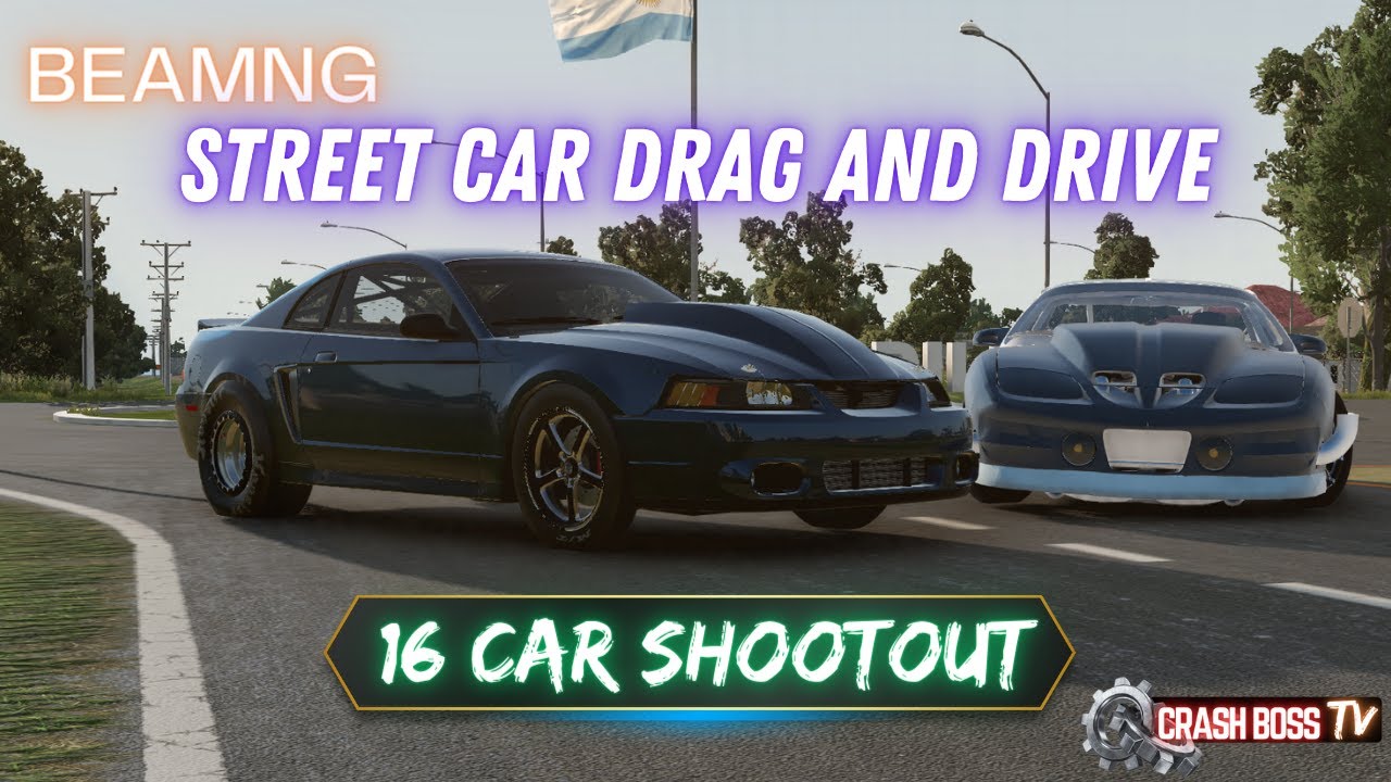 BEAM NG DRAG RACING- STREET CAR DRAG AND DRIVE -BeamNG DRIVE ...