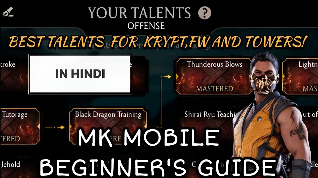 Which Is The Best Talent Tree For Beginners In Mk Mobile? | Mk Mobile ...