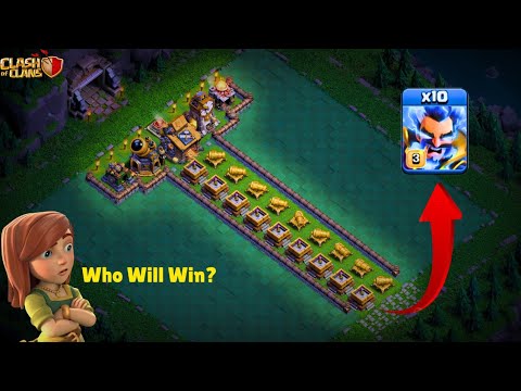 🔨 Builder Base Formation | Builder Base Defense Formation VS All Ground ...
