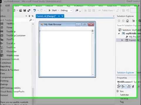 Visual Basic Web Browser - YouTube