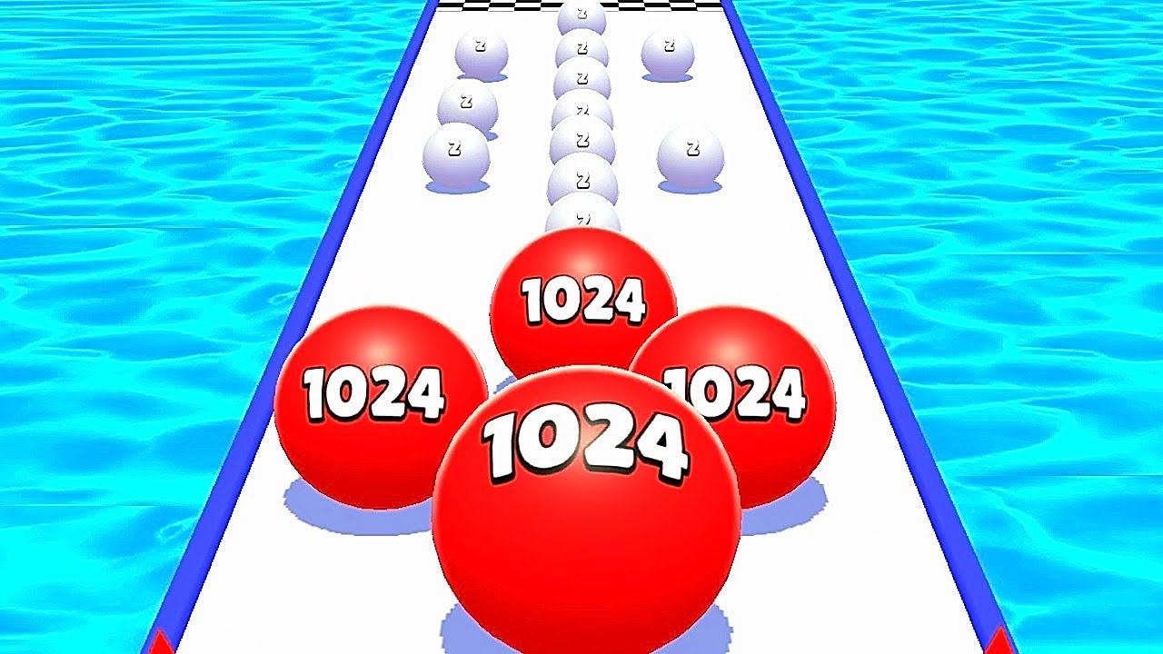 Ball Run 2048 Merge Race Run 3D ! All Levels Gameplay (216-221) android ...
