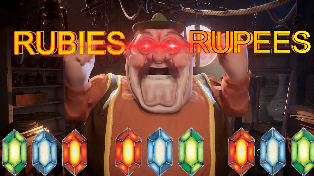 Morshu RTX meme: Is it Rubies or Rupees? - YouTube