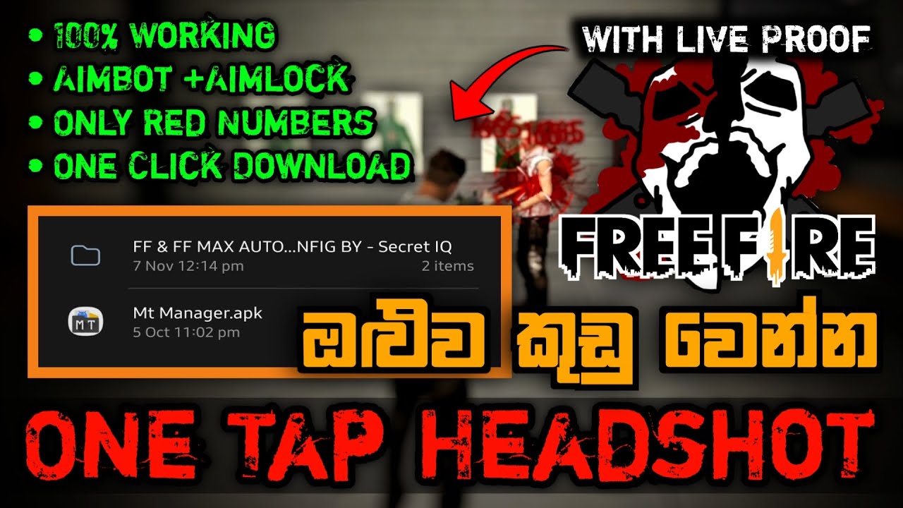 Best New Free Fire Headshot File - Only Red Number | 100% Working - YouTube