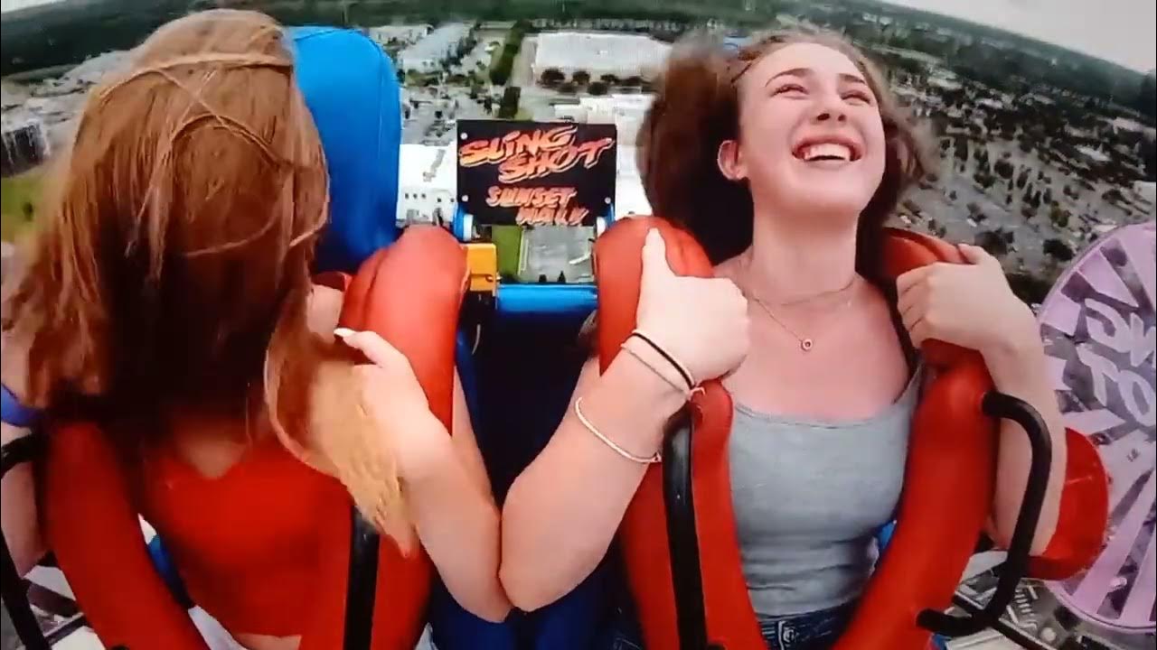 sexy lady | having fun #3 | slingshot ride - YouTube