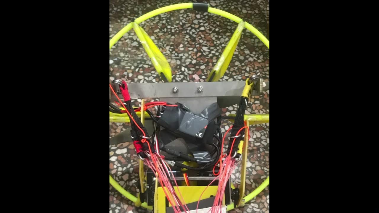 3d printing wisting force RC paramotor - YouTube