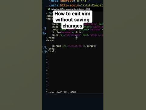 How to exit vim - YouTube