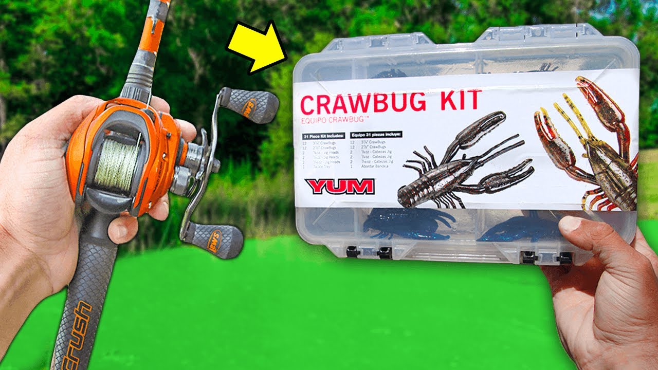 Fishing w/ $10 WALMART Budget Fishing Kit! - YouTube