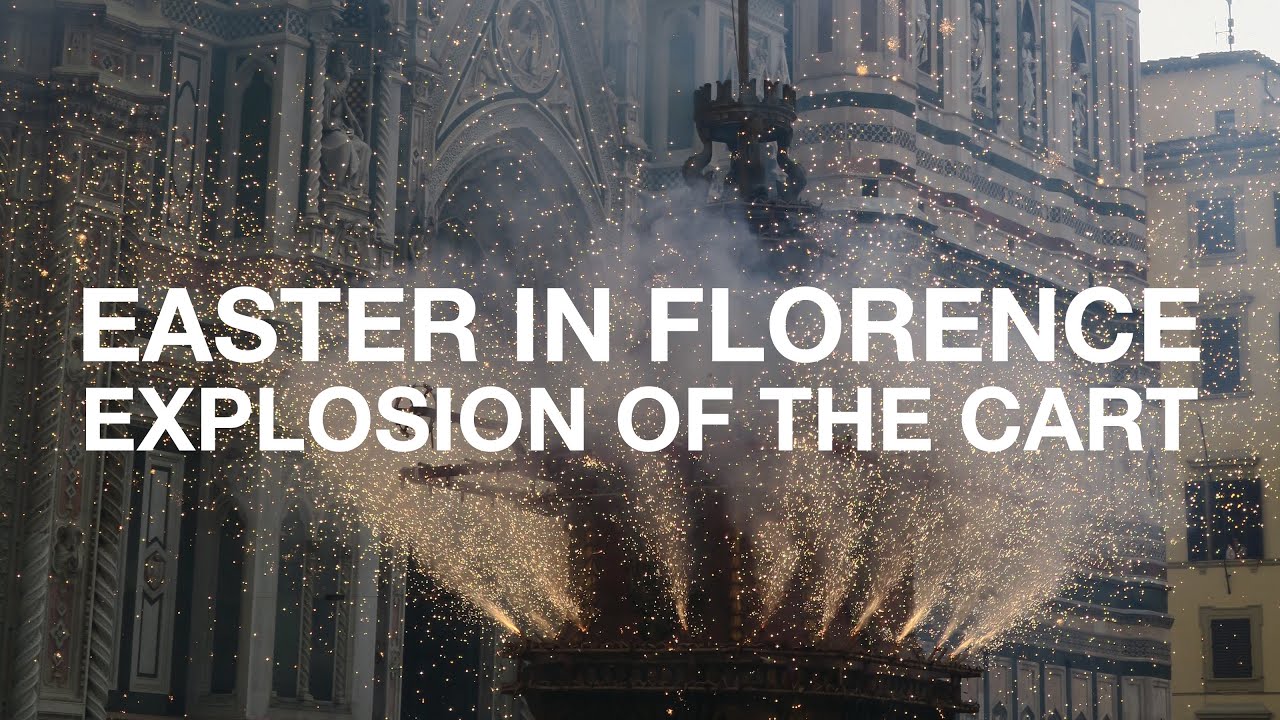SCOPPIO DEL CARRO (Explosion of the Cart) | Easter in Florence, Italy ...