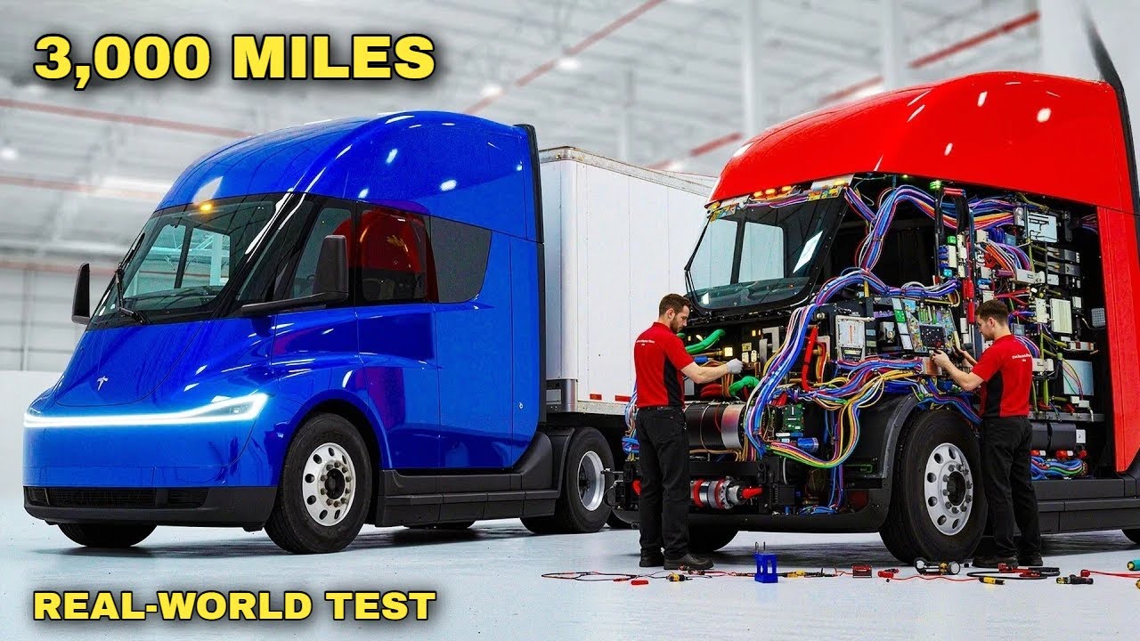 Tesla Semi Shocks the Industry: 3,000-Mile Endurance Test, 400 Miles ...