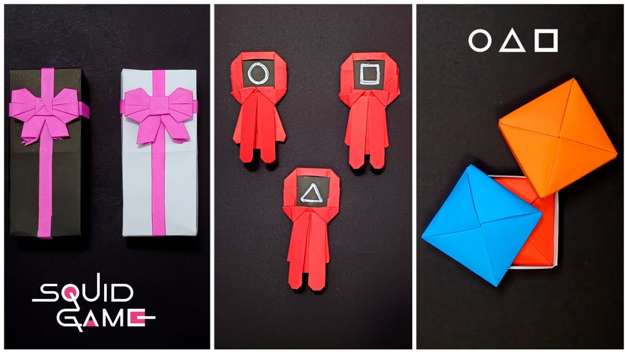 DIY SQUID GAME SET! | MAKE COFFIN BOX, GAME CARD BOX & ICONIC PAPER ...