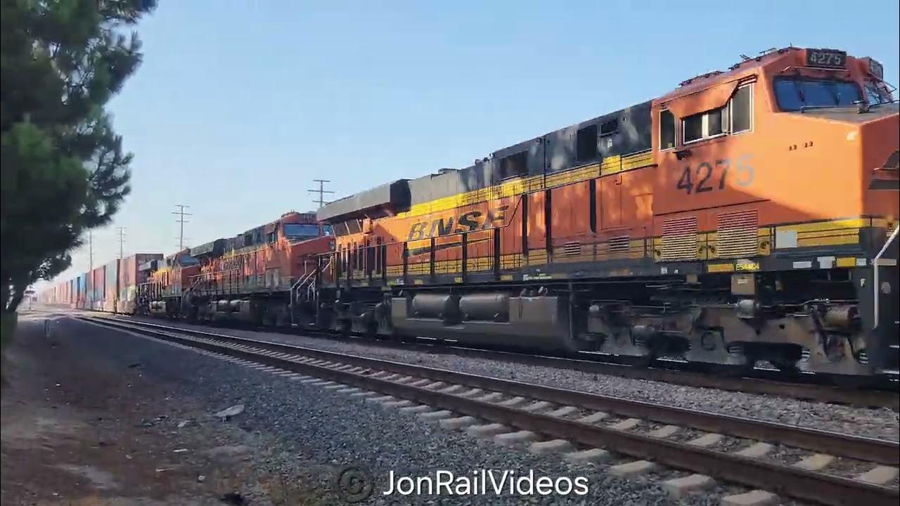 7/20/24 Pre: WB BNSF S train with passes through Los Nietos/SFS crossing-2 - YouTube