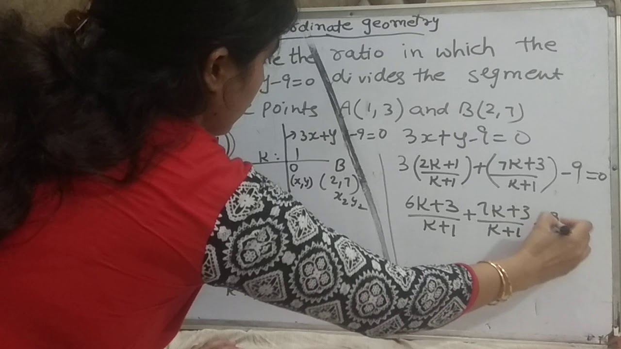 Questions on section formula in coordinate geometry part6 - YouTube