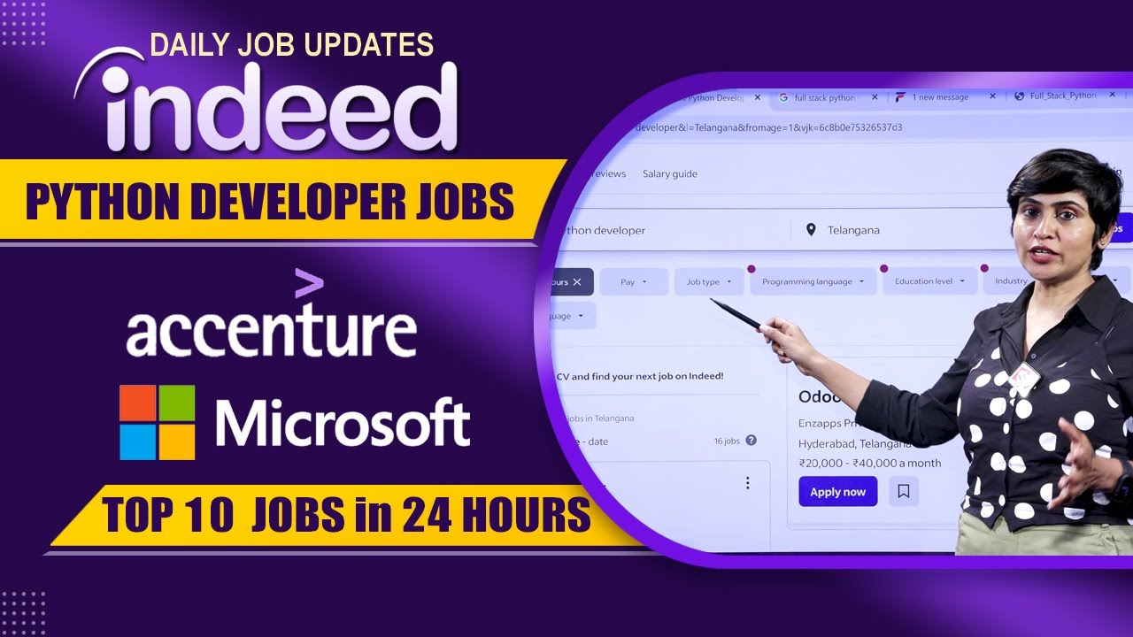 Top 10 Python Developer Jobs in Indeed | Hyderabad Fresher Jobs | Daily ...