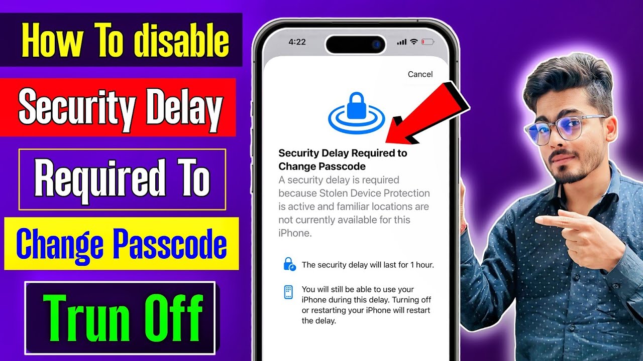 How To Disable Security Delay Required to Change Password | how to turn ...