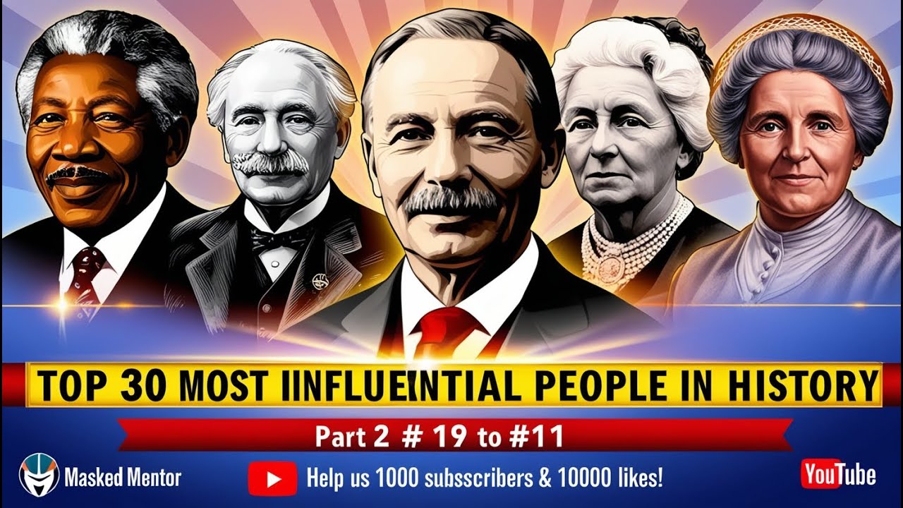 Discover the Top 30 Most Influential People of All Time! Part 2 - YouTube