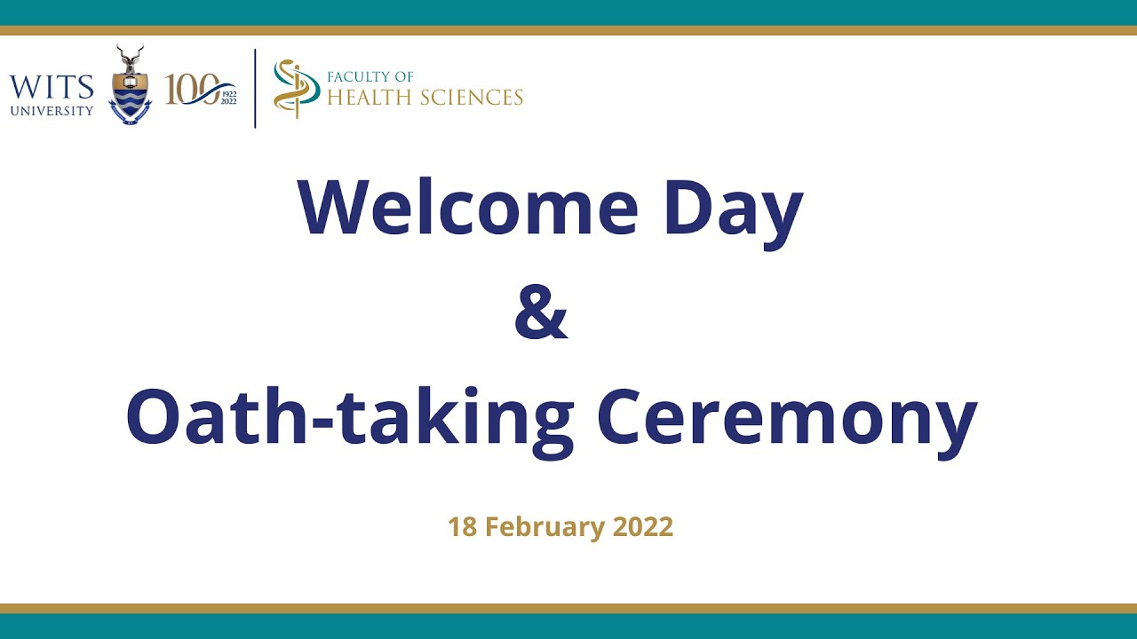 Welcome Day & Oath-taking Ceremony - YouTube