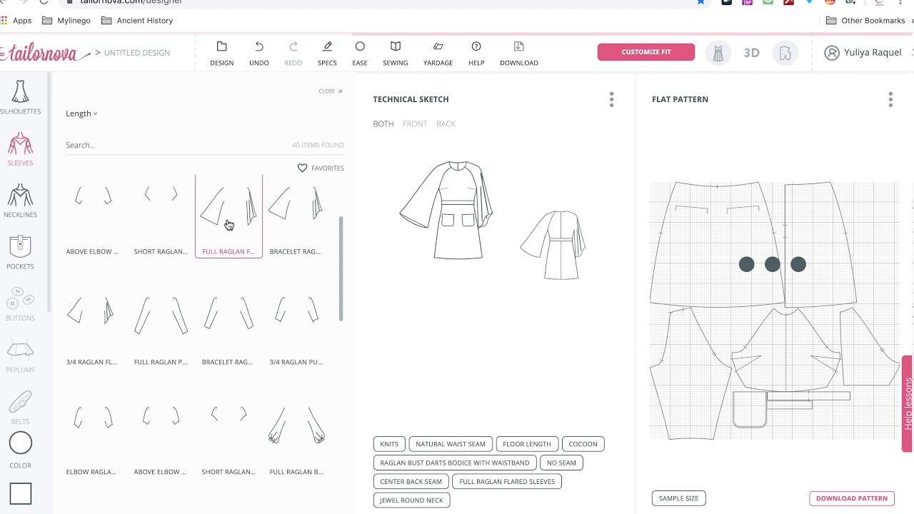 Tailornova - New In - Raglan Sleeves and Pockets - YouTube