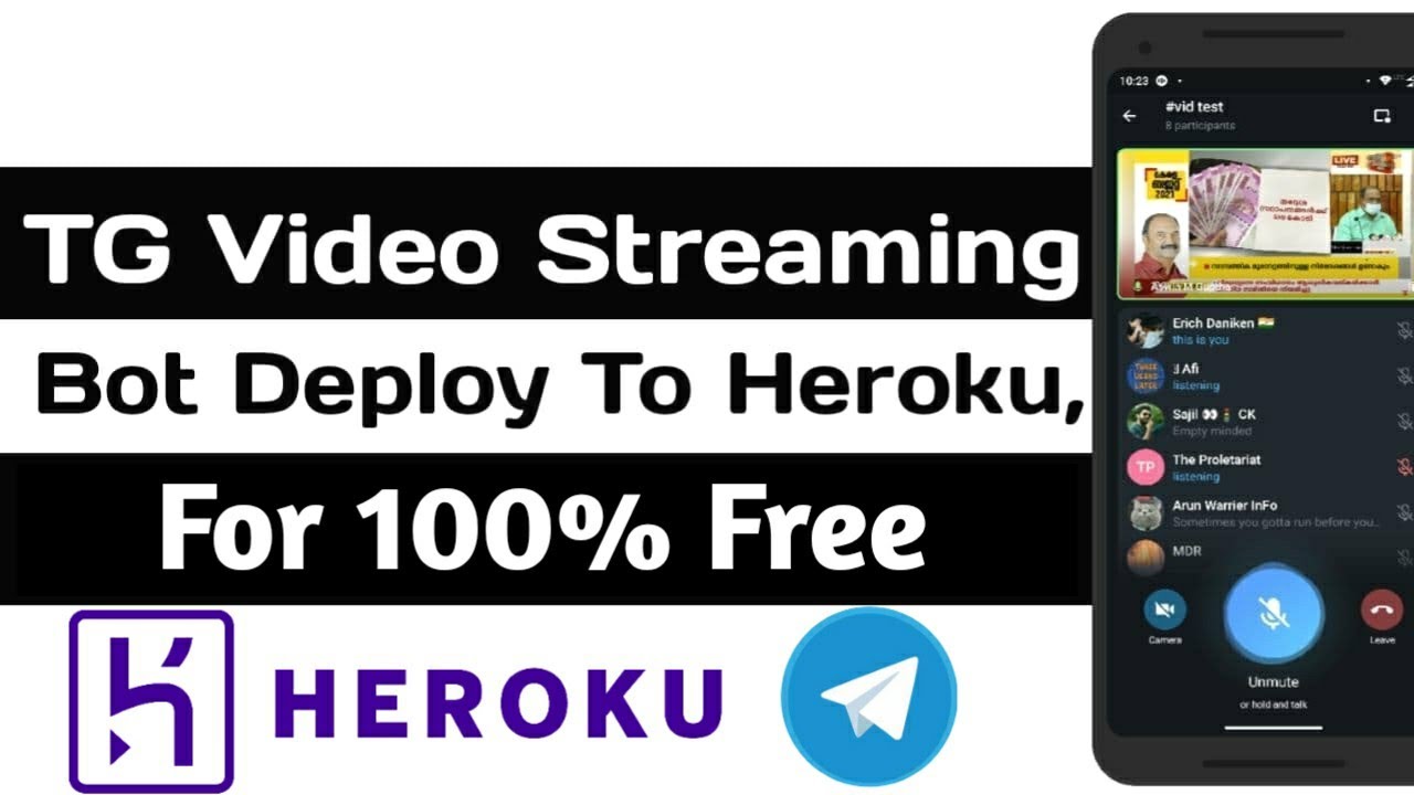 How to make Telegram streaming bot | how to make Telegram video ...