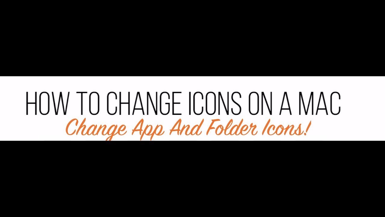 How To Change An Icon On A MAC - YouTube