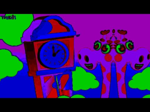 BIG EYE GIRRAFE EATING DELECIOUS FOODS+AMAZING HICKORY DICKORY DOCK ...