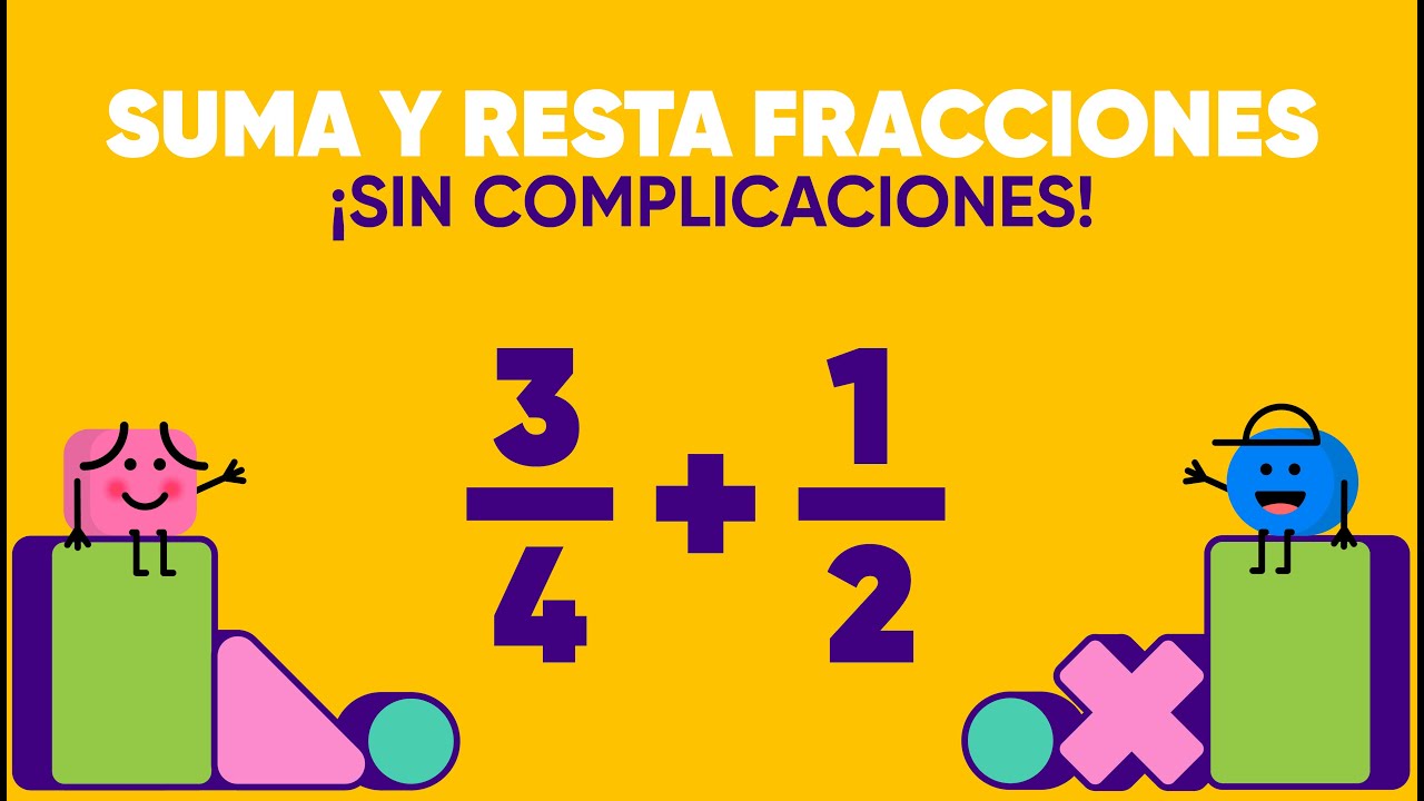 Cómo resolver problemas de SUMA y RESTA de FRACCIONES (Medios y cuartos ...